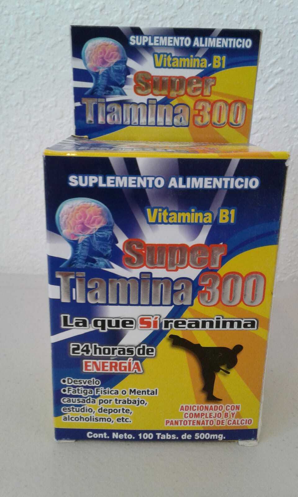 Super Tiamina 300 *Vitamina B1-Complejo B – Herbal Wellness Supplement ...