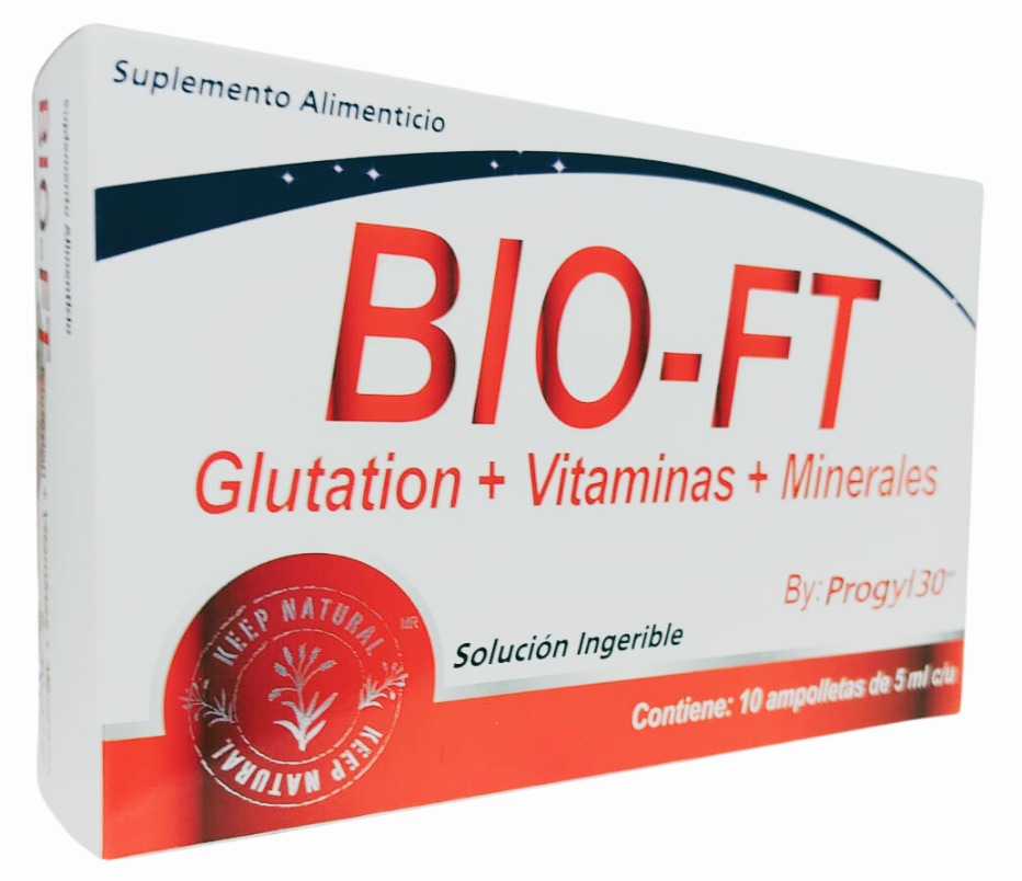 Ampolletas Bio-Ft Glutation + Vitaminas + Minerales C/ 10 Ingerible ...